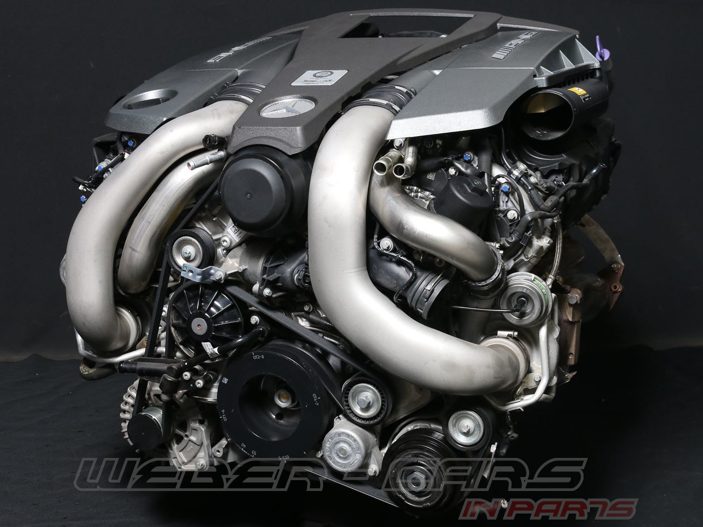 100km MB W166 ML63 AMG Motor Engine Turbocharger V8 5.5 Bi Turbo M157 ...